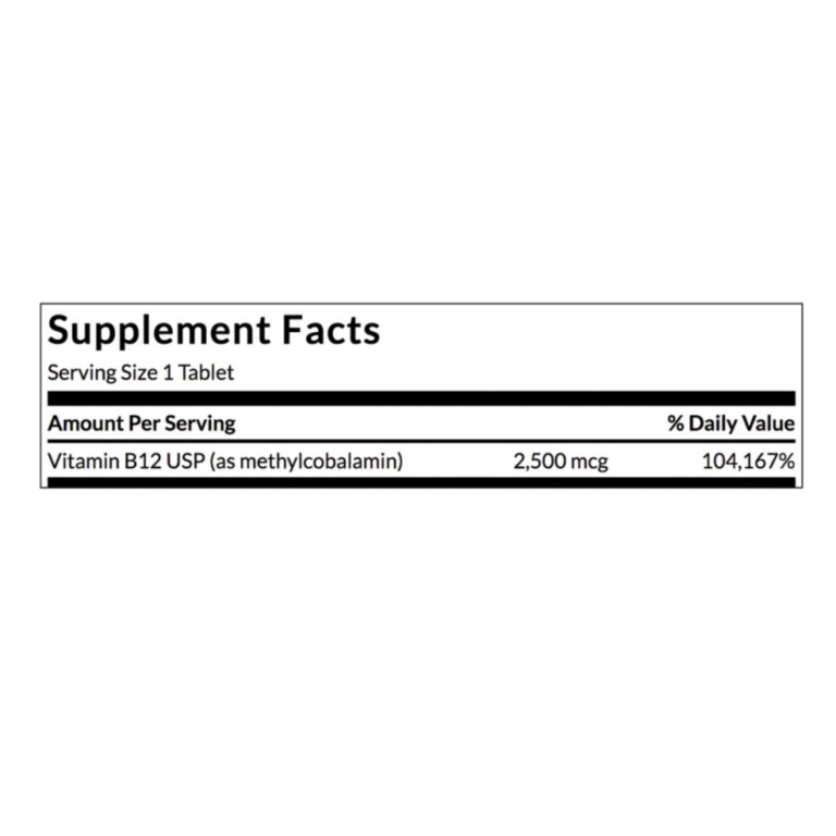 SWANSON B12 60 TABLETAS - Nutrisport